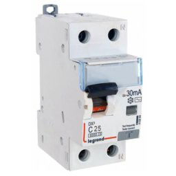 Disjunctor cu protectie diferentiala 1P+N 25A/30mA tip AC Legrand 411004 - ShopMania