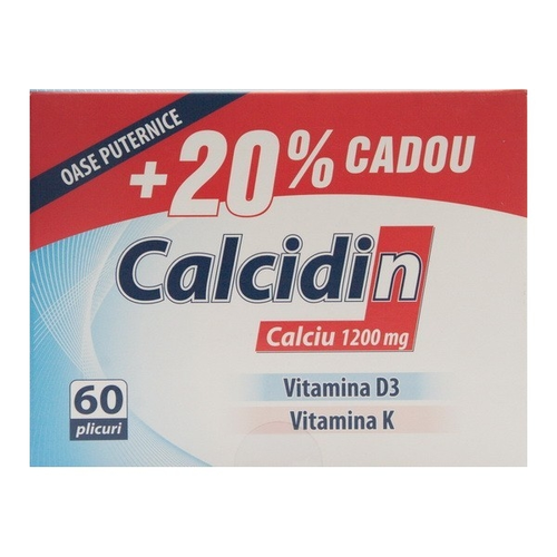 Calcidin 1200mg 60 plicuri - Zdrovit - ShopMania