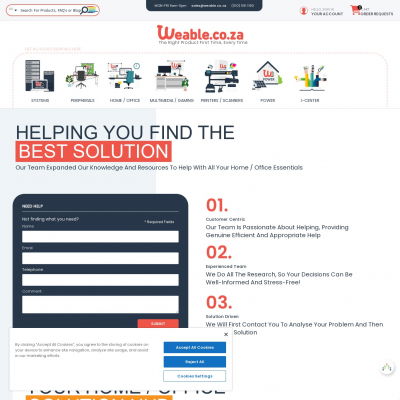 www.weable.co.za - Store information - ShopMania